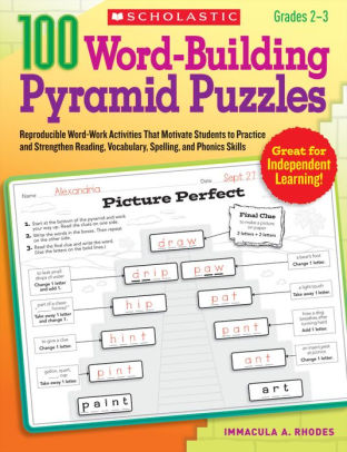 100 Word-Building Pyramid Puzzles: Reproducible Word-Work Activities ...