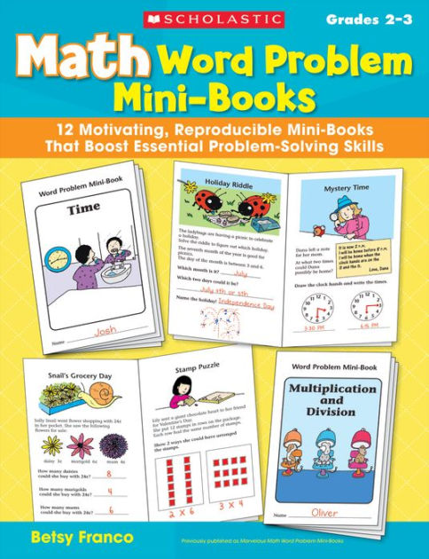 Math Word Problem Mini-Books: 12 Motivating, Reproducible Mini-Books ...