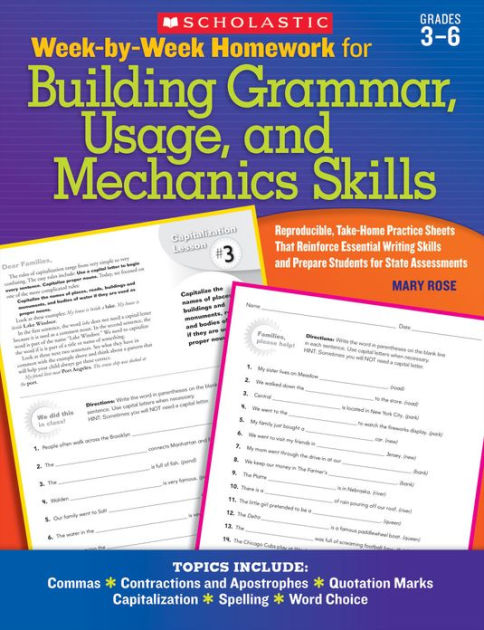 Week-by-Week Homework for Building Grammar, Usage and Mechanics Skills ...