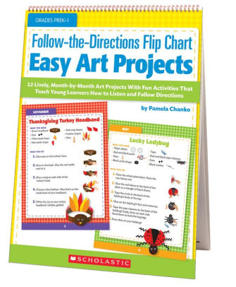 Follow-the-Directions Flip Chart: Easy Art Projects: 12 Adorable, Month ...