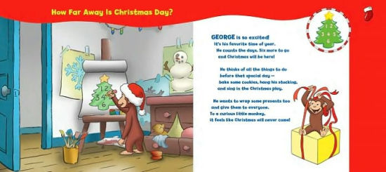 Curious George Christmas Countdown by H. A. Rey, Board Book | Barnes ...