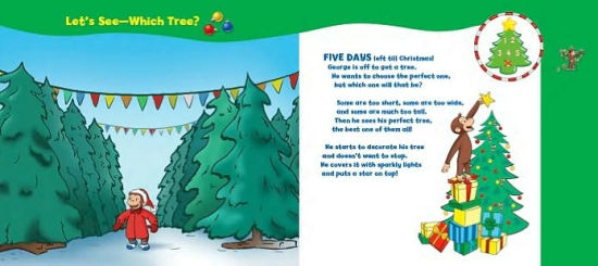 Curious George Christmas Countdown by H. A. Rey, Board Book | Barnes ...