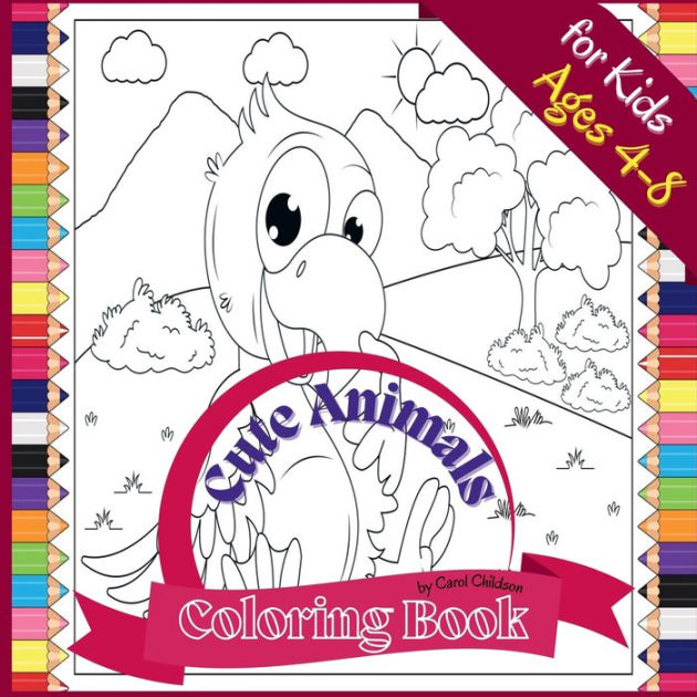 Animals Coloring Book for Kids ages 4-8: Fun Coloring book to Color ...