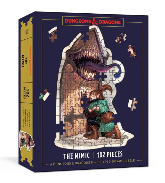Dungeons & Dragons Mini Shaped Jigsaw Puzzle: The Mimic Edition: 102 ...