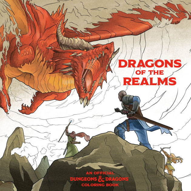 Dragons of the Realms: An Official Dungeons & Dragons Coloring Book by ...