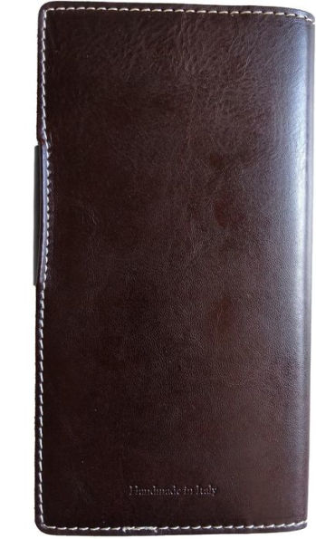 2023 Weekly Pocket Dark Brown Leather w/pen Engagement Calendar by ...