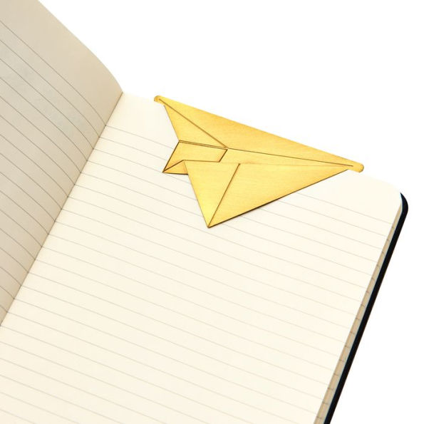 Paper Airplane Brass Bookmark by Form Pac | Barnes & Noble®
