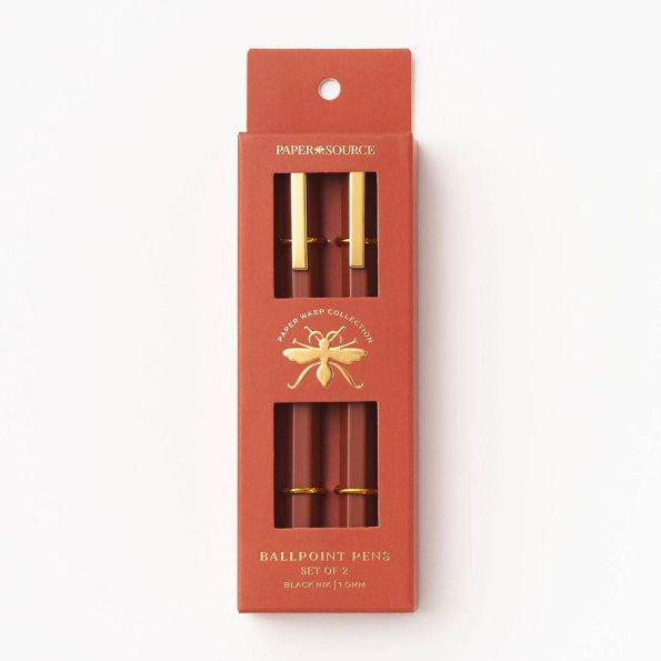 Paper Wasp Rust Ballpoint Pen S/2 - Limited Edition by Paper Source ...