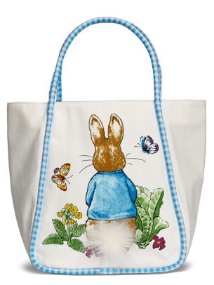 10" Canvas Peter Rabbit Check Handle Tote by Wans | Barnes & Noble®