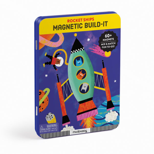 Rocket Ships Magnetic Build-it by Mudpuppy, Rob Hodgson | Barnes & Noble®