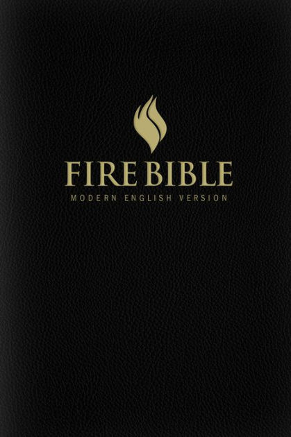 MEV Fire Bible: Black Bonded Leather - Modern English Version by Life ...
