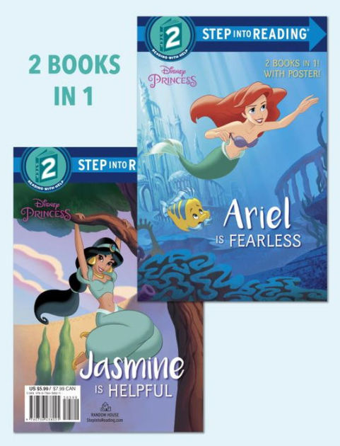 Ariel Is Fearless/Jasmine Is Helpful (Disney Princess) by Liz Marsham ...