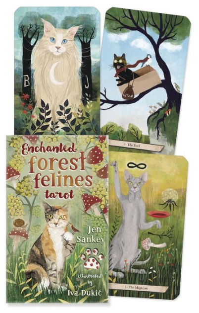 Enchanted Forest Felines Tarot by Jen Sankey, Other Format | Barnes ...