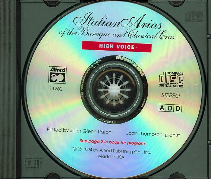 Italian Arias of the Baroque and Classical Eras: High Voice by John ...
