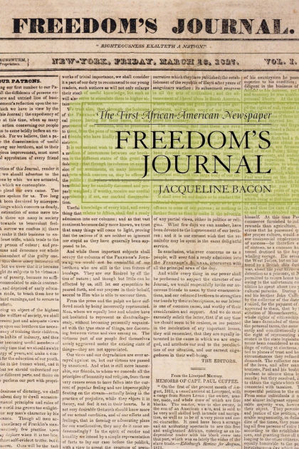 Freedom's Journal: The First African-American Newspaper by Jacqueline ...