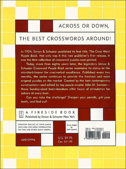Simon and Schuster Crossword Puzzle Book #254: The Original Crossword ...