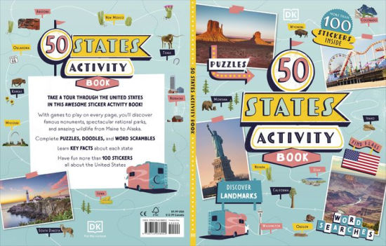 50 States Activity Book by DK, Paperback | Barnes & Noble®