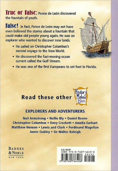 Juan Ponce de Leon (History Maker Bios Series) by Lerner Publishing ...