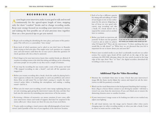 The Oral History Workshop: Collect and Celebrate the Life Stories of ...