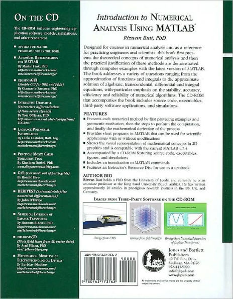 Introduction To Numerical Analysis Using Matlab By Rizwan Butt