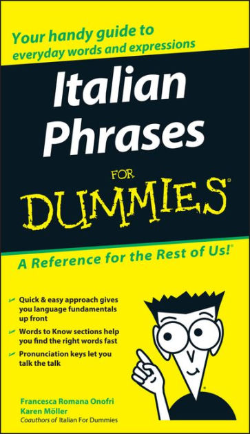 Italian Phrases For Dummies by Francesca Romana Onofri, Paperback ...