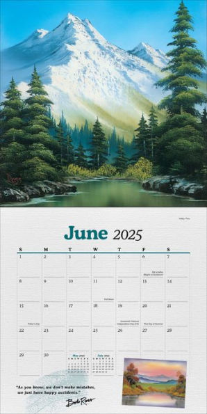 Bob Ross 2025 Wall Calendar by Bob Ross | Barnes & Noble®