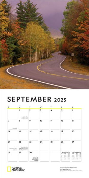 2025 National Geographic: America's Great Road Trips Wall Calendar by ...