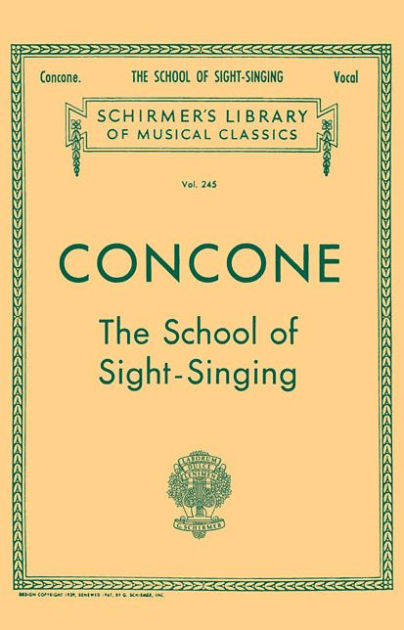 School of Sight-Singing: Schirmer Library of Classics Volume 245 Voice ...
