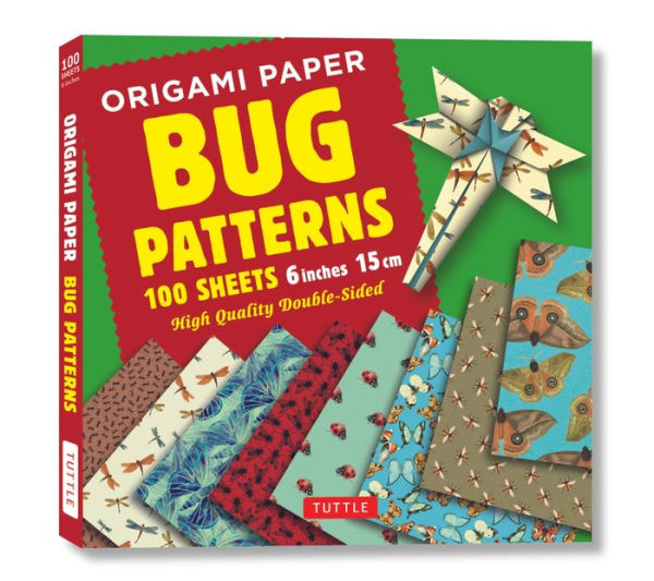 Origami Paper 100 sheets Bug Patterns 6" (15 cm): Tuttle Origami Paper ...