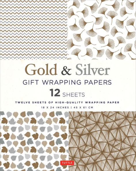 Gold & Silver Gift Wrapping Papers - 12 Sheets: 18 x 24 inch (45 x 61 ...