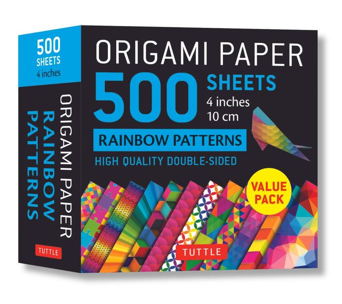 Origami Paper 500 sheets Rainbow Patterns 4" (10 cm): Double-Sided ...