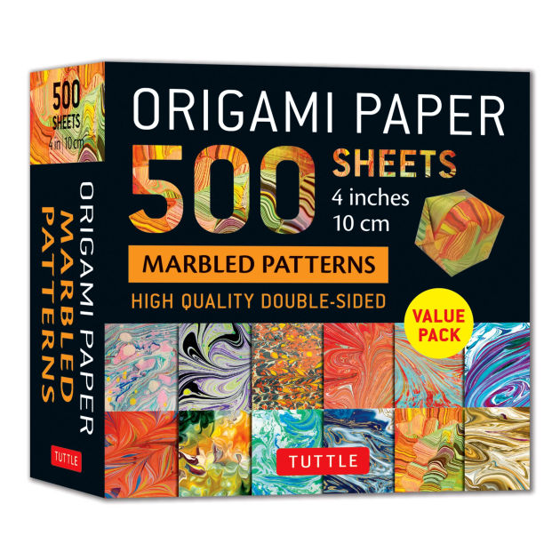 Origami Paper 500 sheets Marbled Patterns 4" (10 cm) by Tuttle Studio ...