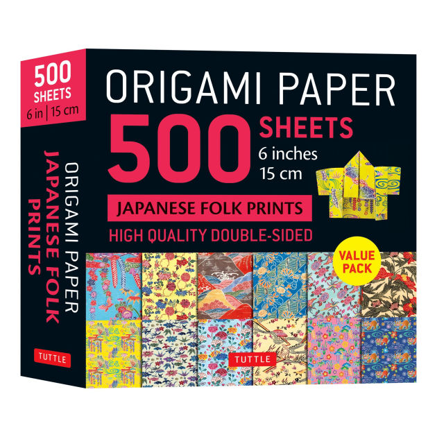 Origami Paper 500 Sheets Japanese Folk Prints 6 (15 CM): Tuttle Origami ...