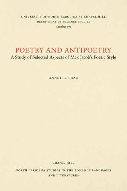 Poetry and Antipoetry: A Study of Selected Aspects of Max Jacob's ...