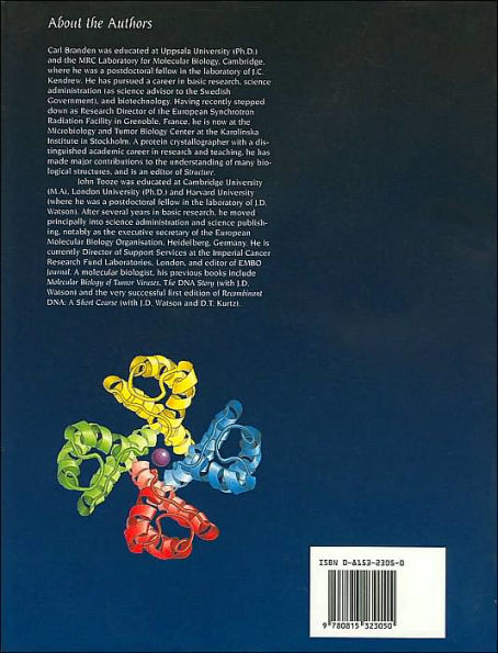 Introduction to Protein Structure by Carl Ivar Branden, John Tooze ...