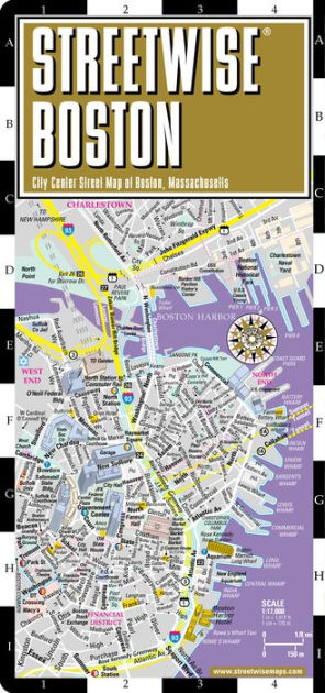 Streetwise Boston Map - Laminated City Center Street Map of Boston ...
