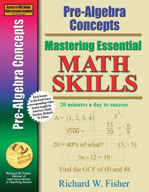 Mastering Essential Math Skills: Pre-Algebra Concepts by Richard W ...