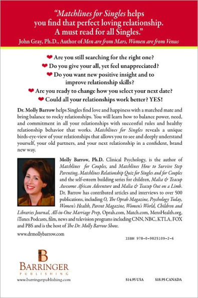 Matchlines for Singles by Molly Barrow, Paperback | Barnes & Noble®