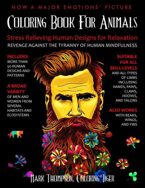 Coloring Book for Animals: Stress Relieving Human Designs for ...
