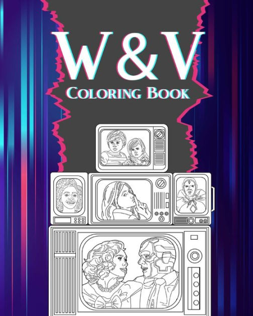 WandaVision Coloring Book: Coloring Books for Adults, TV Series ...