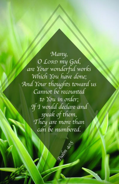 General Worship Bulletin: Wonders (Package of 100): Psalm 40:5 (NKJV ...
