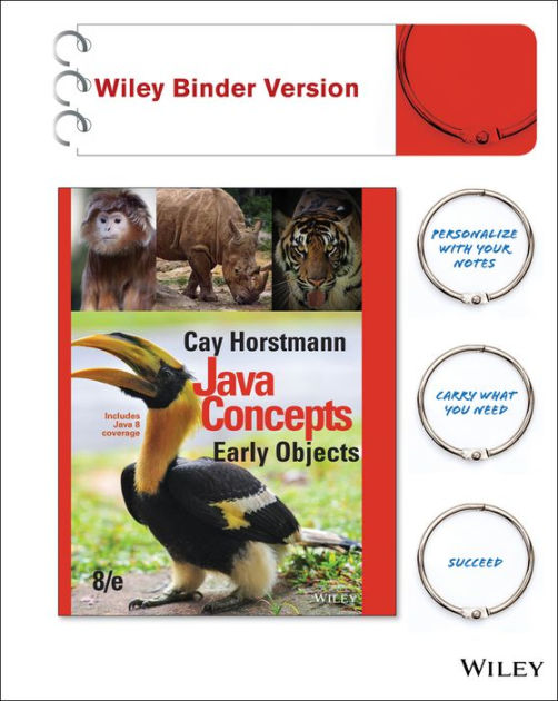 Java Concepts, Binder Ready Version: Early Objects / Edition 8 by Cay S ...