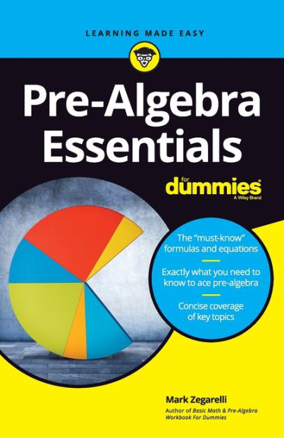 Pre-Algebra Essentials For Dummies by Mark Zegarelli, Paperback ...