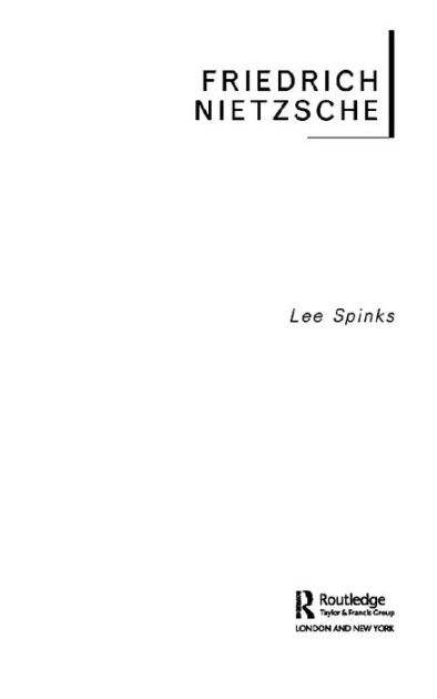 Friedrich Nietzsche by Lee Spinks | eBook | Barnes & Noble®