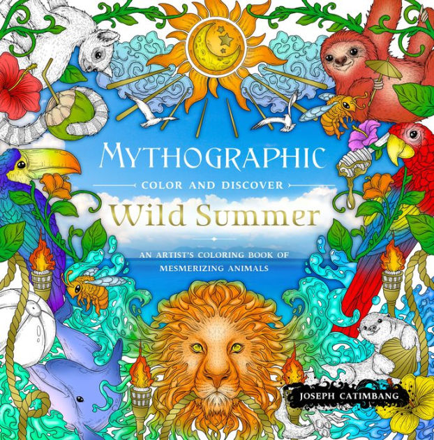 Mythographic Color and Discover: Wild Summer: An Artist's Coloring Book ...