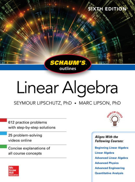 Schaum's Outline of Linear Algebra, Sixth Edition by Seymour Lipschutz ...