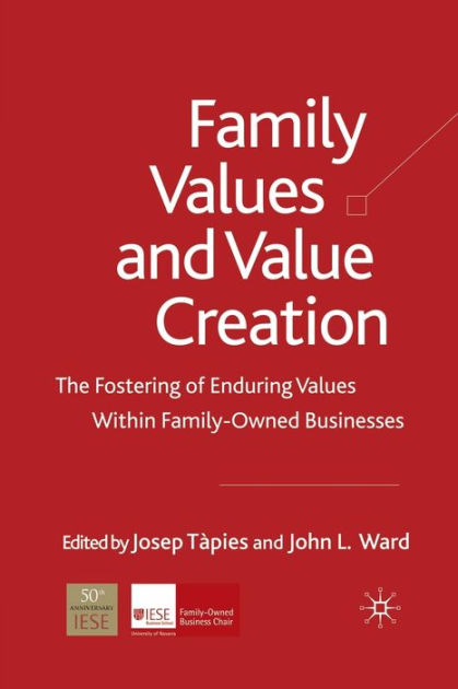 Family Values and Value Creation: The Fostering Of Enduring Values ...