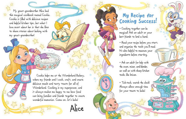 Alice's Wonderland Bakery: Cookie the Cookbook by Disney Books, Mike ...