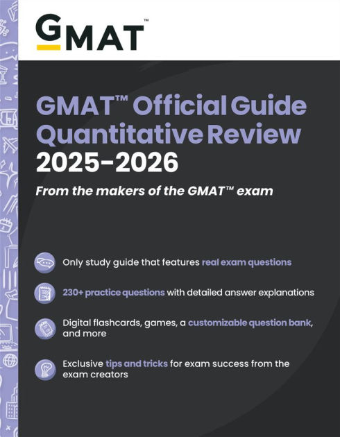 GMAT Official Guide Quantitative Review 2025-2026: Book + Online ...