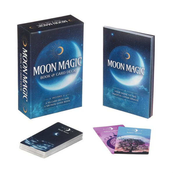 Moon Magic Book & Card Deck: Includes a 50-Card Deck and a 128-Page ...